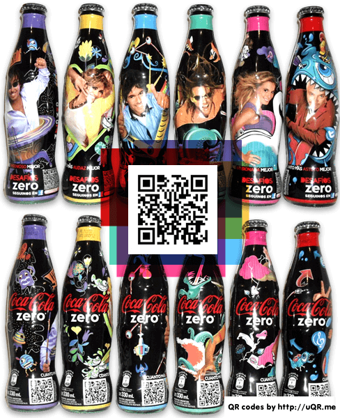 Coke Zero Challenge with dynamic QR codes by uQR.me